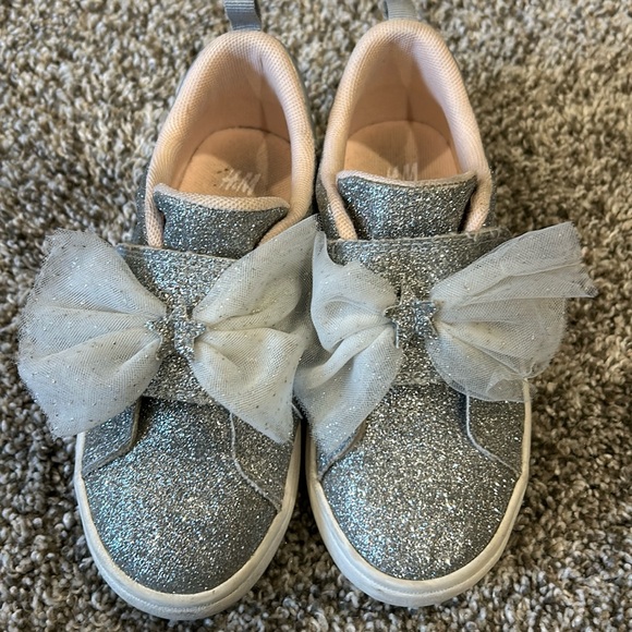 H&M | Shoes | Hm Silver Sparkle Shoes For Girls | Poshmark